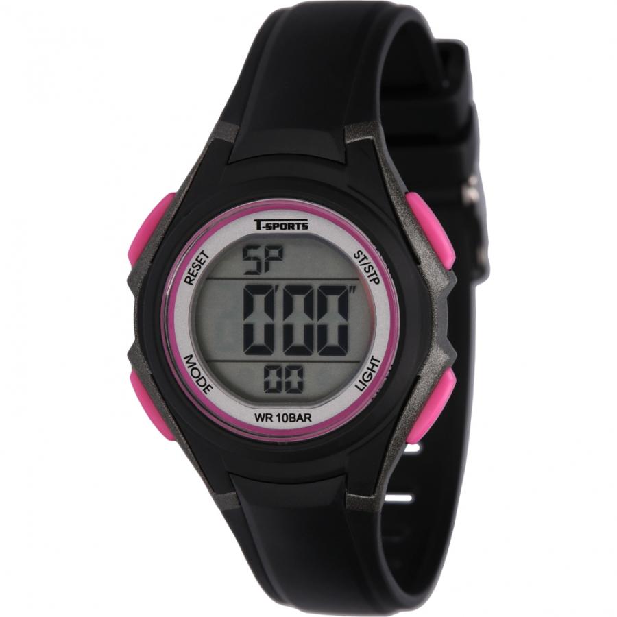 T-SPORTS ティースポーツ 10気圧防水TS-D318-BK TSD318 BK 陸上/ランニング 時計 : アルペングループヤフー店 - 通販 - Yahoo!ショッピング