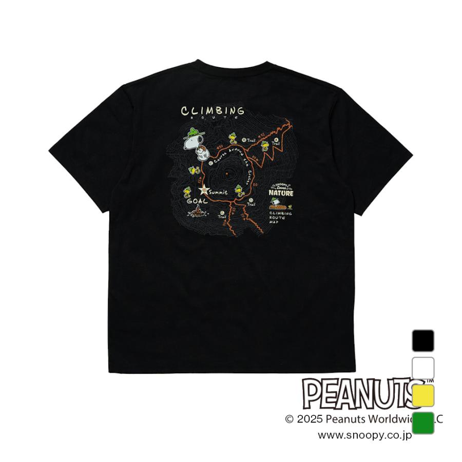 PEANUTS 2025春夏 ティゴラ メンズ アウトドア 半袖Tシャツ グラフィック半袖T 等高線 スヌーピー TRPN-9D1255TS TIGORA : アルペングループヤフー店 ...