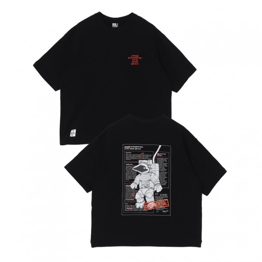 CHUMS 2025春夏 チャムス メンズ アウトドア 半袖Tシャツ Space Booby Spacesuit T-Shirt CH01-2546 K001 : ブラック : アルペン ...