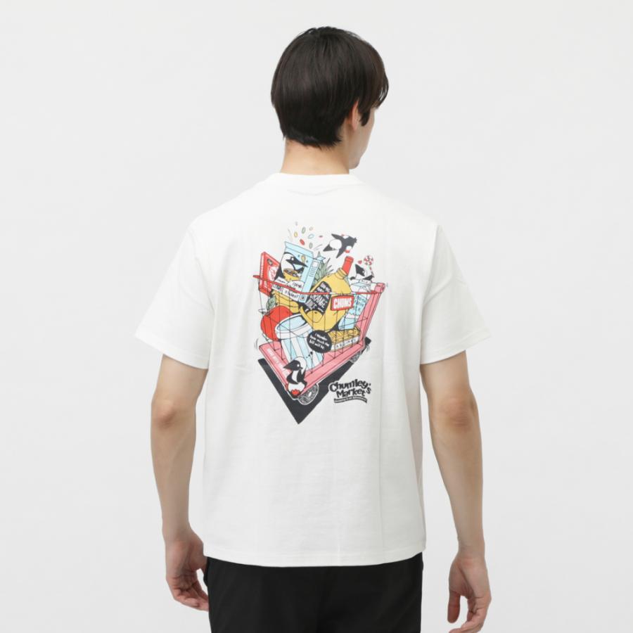 CHUMS 2025春夏 チャムス メンズ アウトドア 半袖Tシャツ Chumleys Market Pocket T-Shirt CH01-2517 W001 : ホワイト : アルペン ...