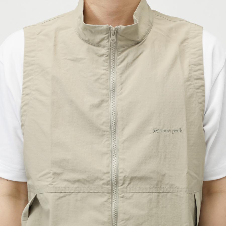 snow peak 2025春夏 【アルペン限定モデル】 スノーピーク アウトドア ベスト SP EX Rip Stop Woven Vest AJK25SU702 : アルペングループヤフー ...