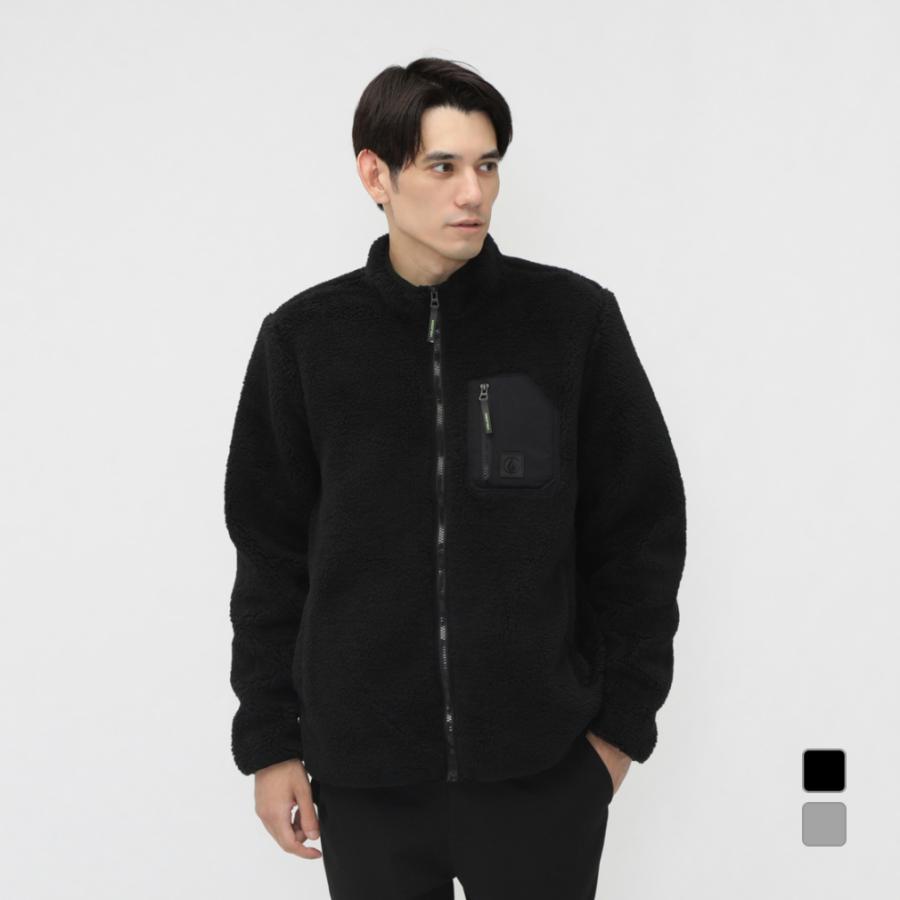 VOLCOM（ボルコム） メンズ サーフ フリースジャケット MUZZER FUZZAR ZIP ジップフリース A4832306 ...