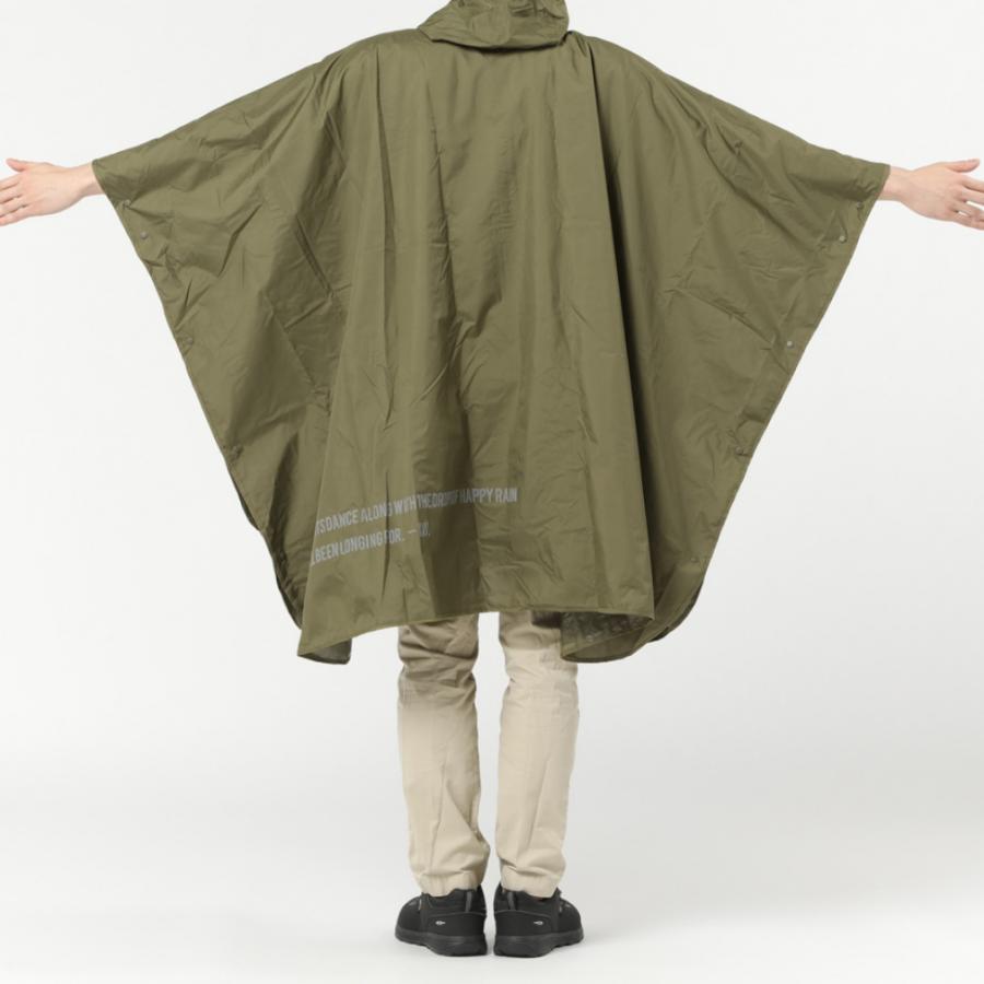 KiU キウ アウトドア レインウェア レインポンチョ デイリー K319-906 : カーキ : アルペングループヤフー店 - 通販 - Yahoo!ショッピング