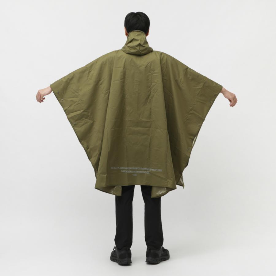 KiU キウ アウトドア レインウェア RAIN PONCHO - 2nd K405-906 : カーキ : アルペングループヤフー店 - 通販 - Yahoo!ショッピング