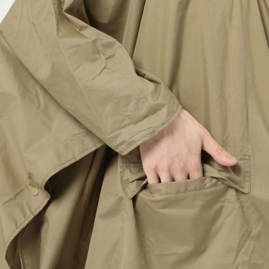KiU キウ アウトドア レインウェア レインポンチョ デイリー K319-911 : ベージュ : アルペングループヤフー店 - 通販 - Yahoo!ショッピング