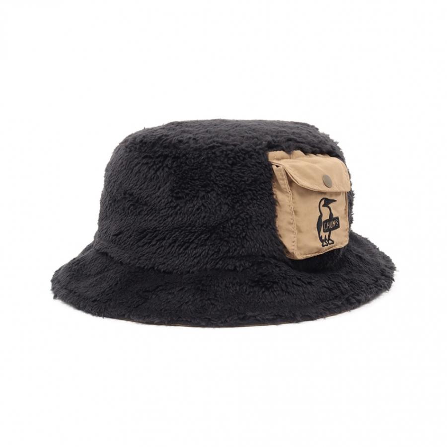 チャムス アウトドア 帽子 Elmo Fleece Reversible Bucket Hat CH05-1342 K049 : ブラック ...