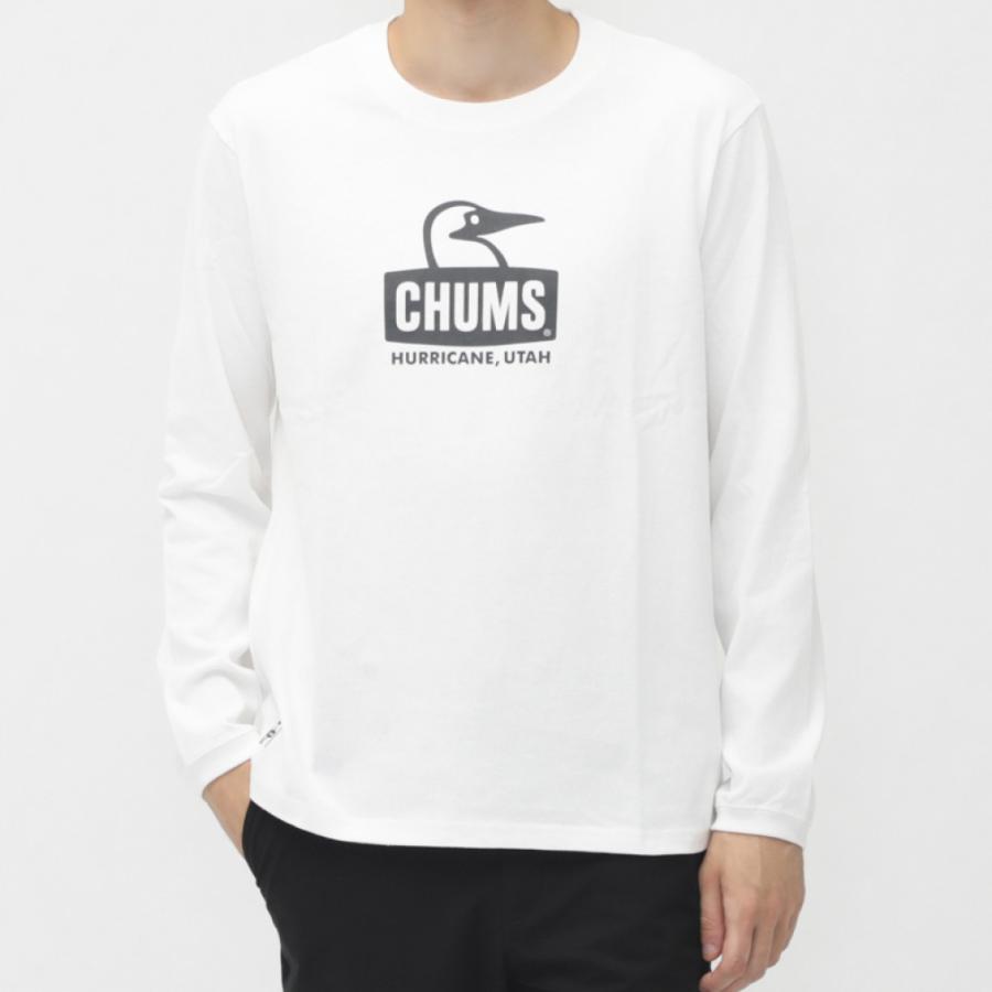 2024秋冬 チャムス メンズ アウトドア 長袖Tシャツ ブービーフェイスブラッシュドロングスリーブTシャツ CH01-2303 W071 : ホワイト CHUMS : 9244539214 ...