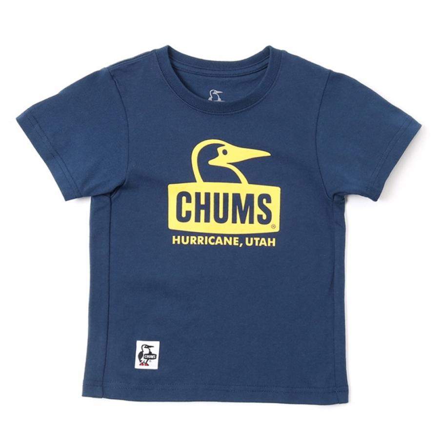 CHUMS チャムス ジュニア 子供 アウトドア 半袖Tシャツ キッズブービーフェイスTシャツ CH21-1281 N015 : ネイビー×イエロー : アルペングループヤフー店 - 通販 ...