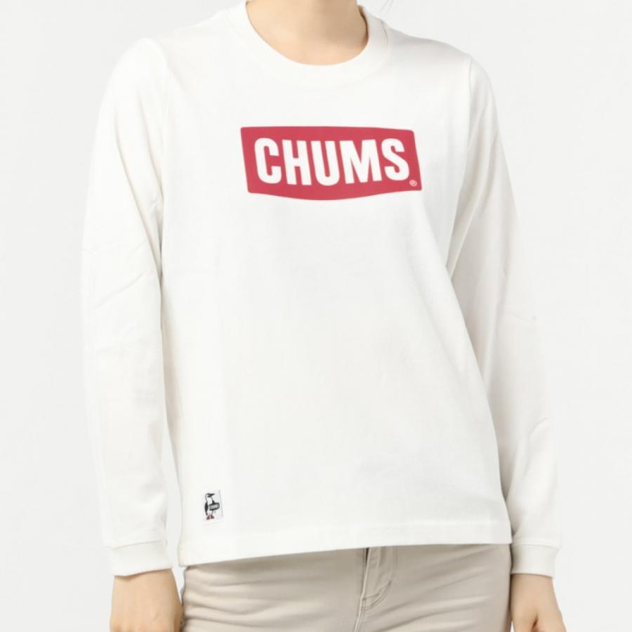 チャムス レディース アウトドア 長袖Tシャツ チャムスロゴロングスリーブTシャツ CH11-1894 W057 : ホワイト CHUMS : 9294535222 : アルペングループヤフー ...