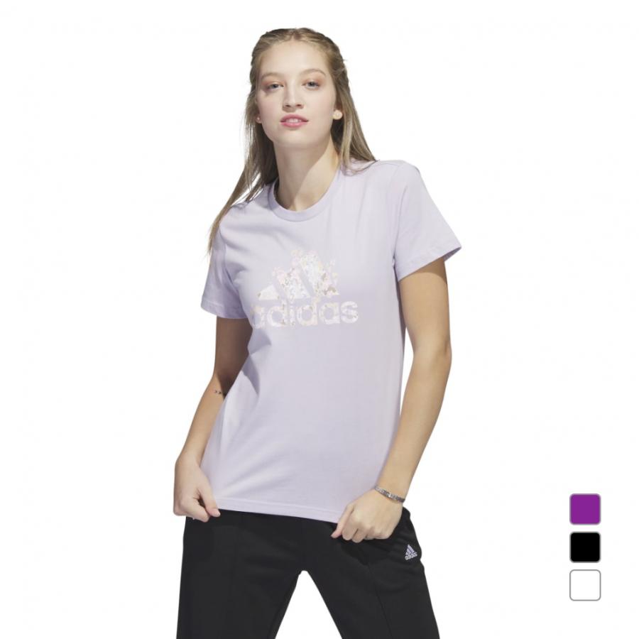 アディダス レディース 半袖 Tシャツ フローラル バッジ オブ スポーツ グラフィック 半袖 Tシャツ ETM35 H52232 ...