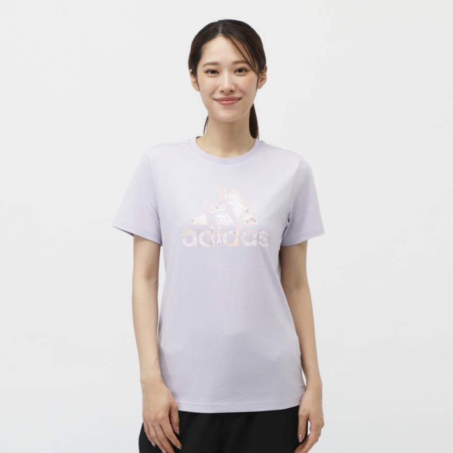 adidas アディダス レディース 半袖 Tシャツ フローラル バッジ オブ スポーツ グラフィック半袖Tシャツ ETM35 H52232 ...