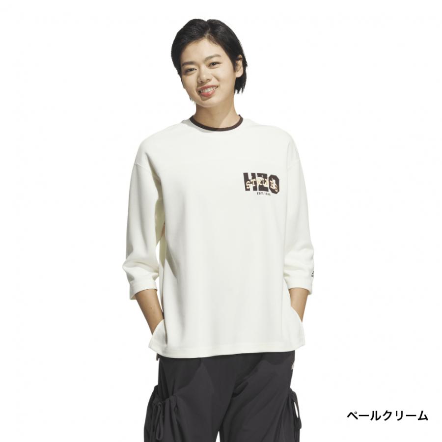 adidas アディダス レディース 長袖 Tシャツ カレッジ ルーズ adidas アディダス レディース 長袖 Tシャツ カレッジ ルーズ