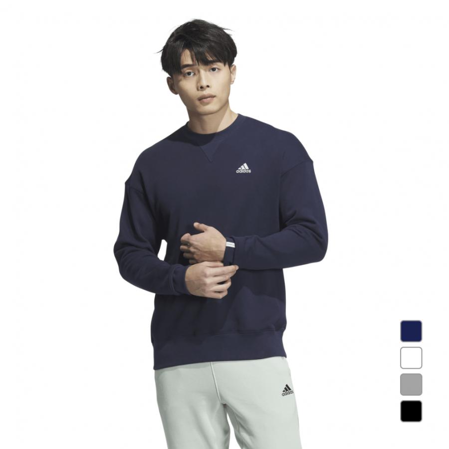アディダス メンズ エッセンシャルズ プラス ルーズフィット スモールロゴ フレンチテリー スウェットシャツ KWF06 JF3940 ...