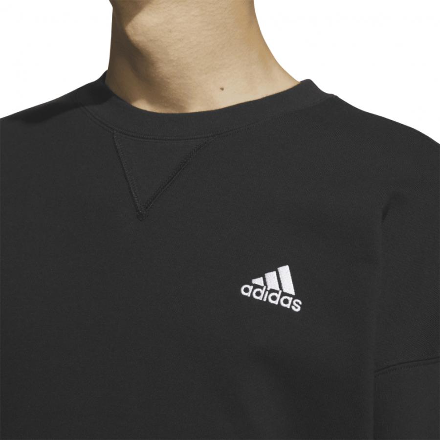 アディダス メンズ エッセンシャルズ プラス ルーズフィット スモールロゴ フレンチテリー スウェットシャツ KWF06 JF3940 ...