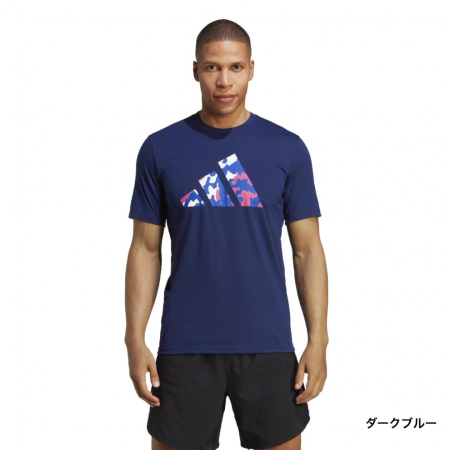 adidas（アディダス） メンズ 機能 Tシャツ トレイン エッセンシャルズ シーズナル ロゴ トレーニング 半袖 Tシャツ MLI18 ...