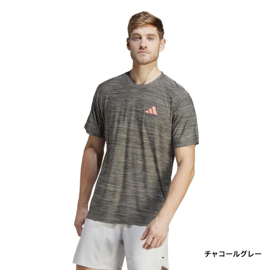 adidas アディダス メンズ トレイン エッセンシャルズ シーズナル ストレッチ トレーニング 半袖 Tシャツ BXH43 IB8131 ...