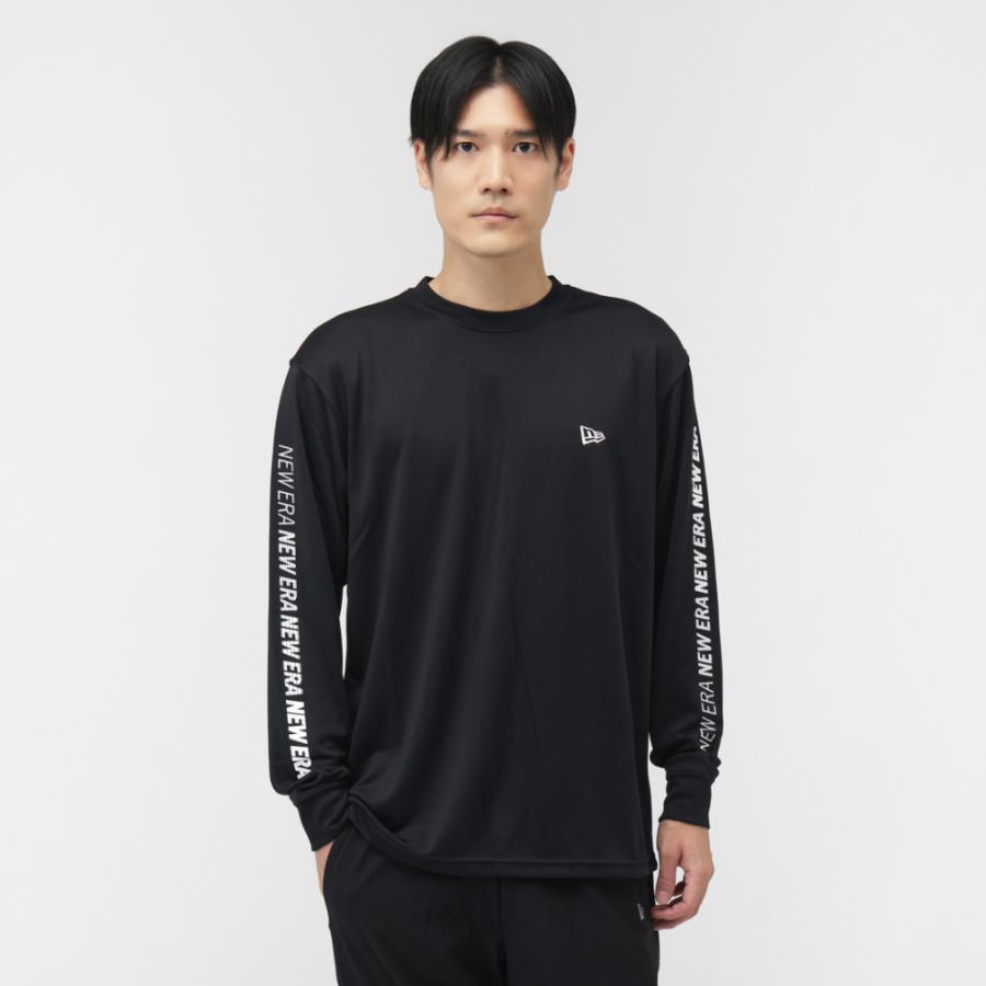 NEW ERA（ニューエラ） メンズ 長袖 機能 Tシャツ LS TECH TEE 14674824 BK スポーツウェア ： ブラック ...