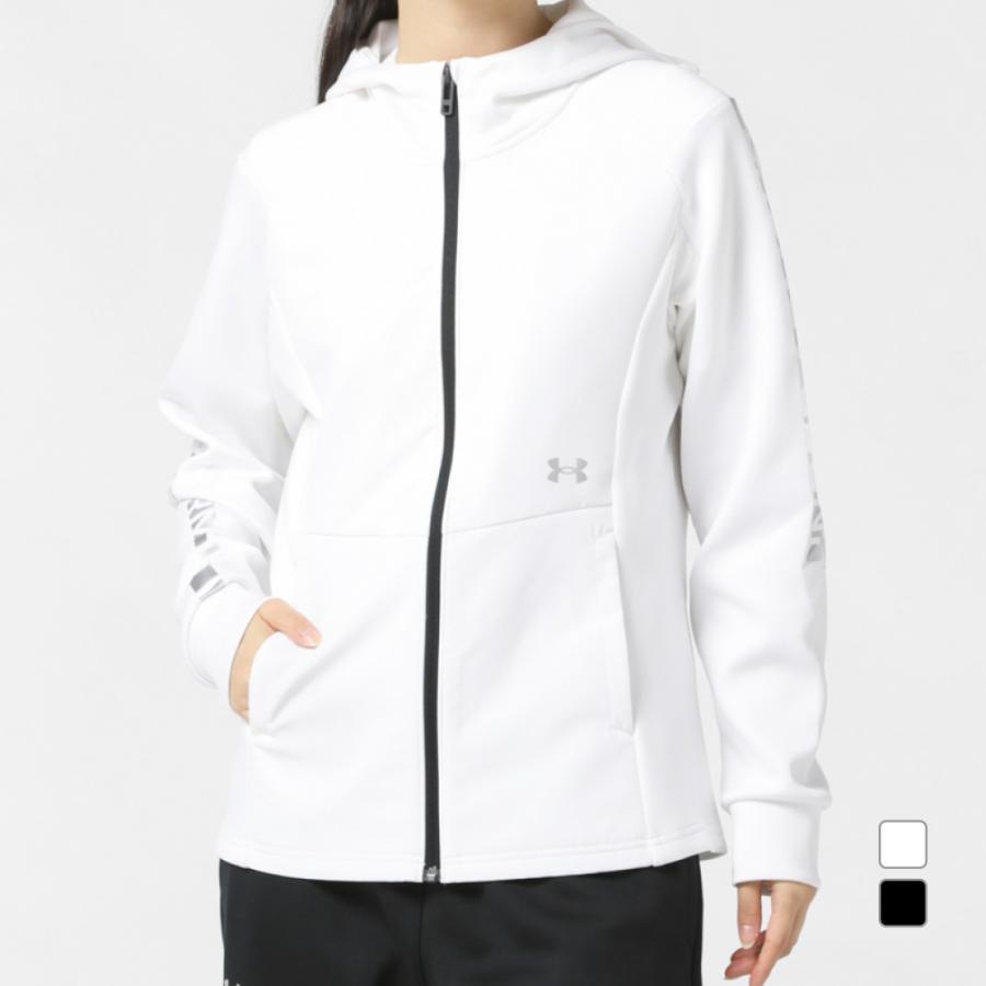 UNDER ARMOUR アンダーアーマー レディース 長袖 ジャージ ジャケット UAハイブリッドニット フルジップ フーディー ...