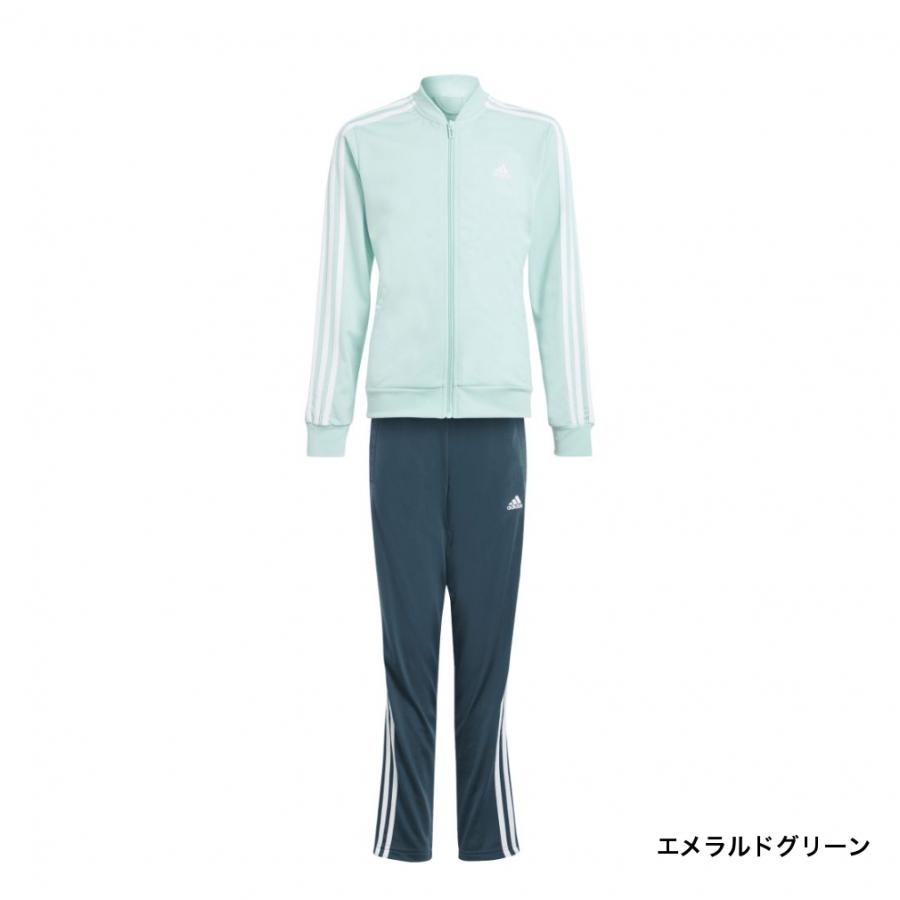 adidas アディダス ジュニア キッズ 子供 ジャージ 上下セット エッセンシャルズ スリーストライプス トラックスーツ ECG94 ...