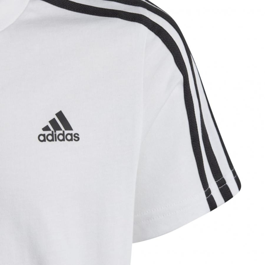 adidas（アディダス） ジュニア キッズ 子供 エッセンシャルズ スリーストライプス コットン 半袖 Tシャツ ECN59 IC0604 ...