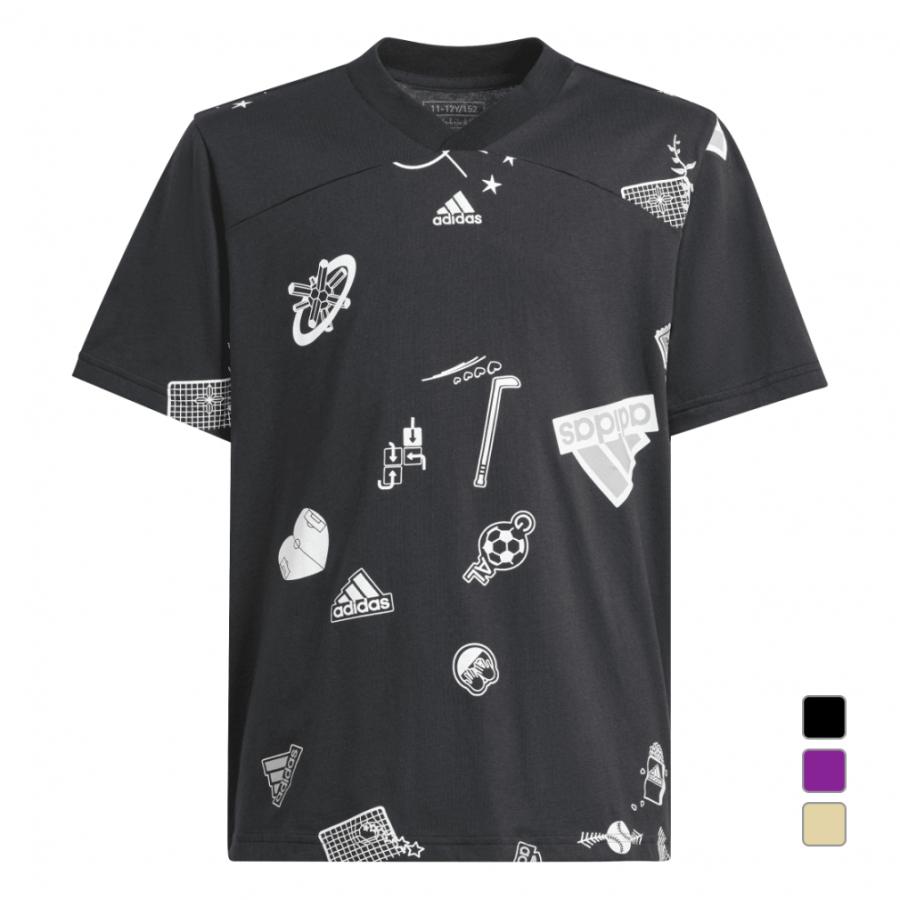 adidas アディダス ジュニア キッズ 子供 半袖 Tシャツ ブランド ラブ 半袖Tシャツ KOS59 IM8576 IS3760 ...
