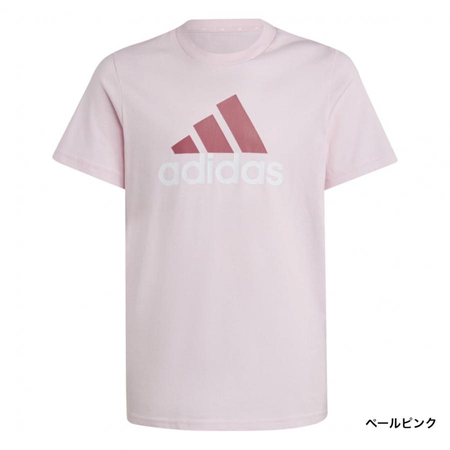 アディダス ジュニア キッズ 子供 エッセンシャルズ 2カラー ビッグロゴ コットン 半袖 Tシャツ ECN72 IB8775 IB8777 ...