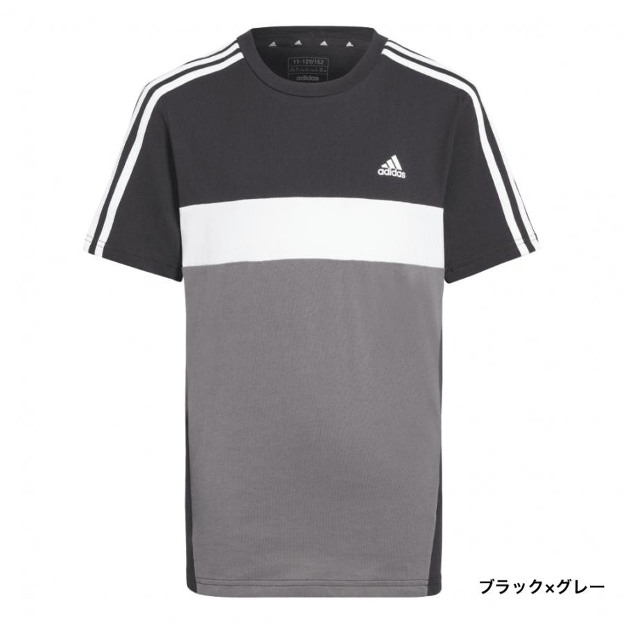 adidas アディダス ジュニア キッズ 子供 半袖 Tシャツ U ESS TIB DTP56 IJ8732 IJ8735 スポーツウェア ...