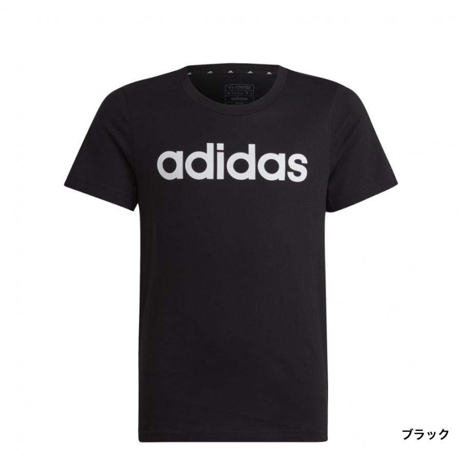 アディダス ジュニア キッズ 子供 エッセンシャルズ リニアロゴ コットン スリムフィット 半袖 Tシャツ ECK52 IC3152 ...