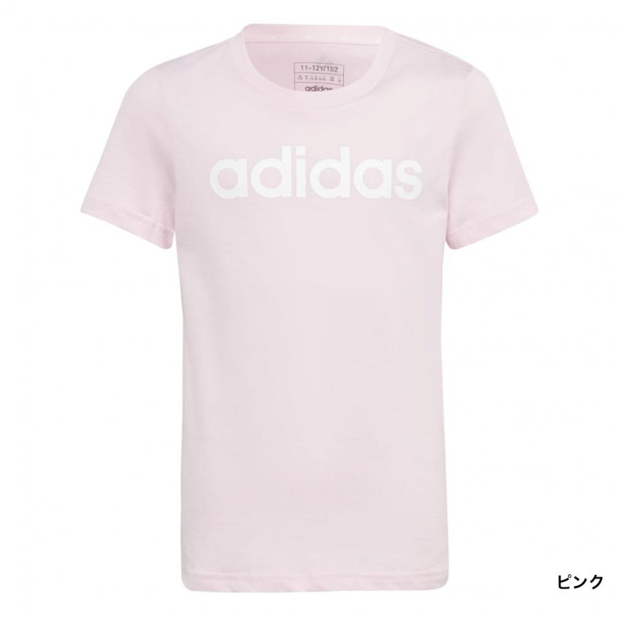 アディダス ジュニア キッズ 子供 エッセンシャルズ リニアロゴ コットン スリムフィット 半袖 Tシャツ ECK52 IC3152 ...