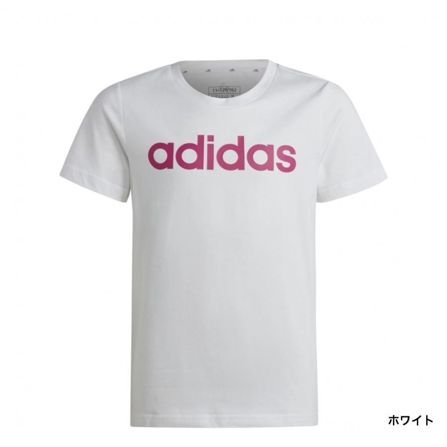 アディダス ジュニア キッズ 子供 エッセンシャルズ リニアロゴ コットン スリムフィット 半袖 Tシャツ ECK52 IC3152 ...