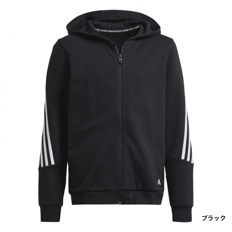 アディダス キッズ スウェット パーカー フューチャーアイコン スリーストライプス フルジップパーカー TX023 HJ9877 H44343 ...