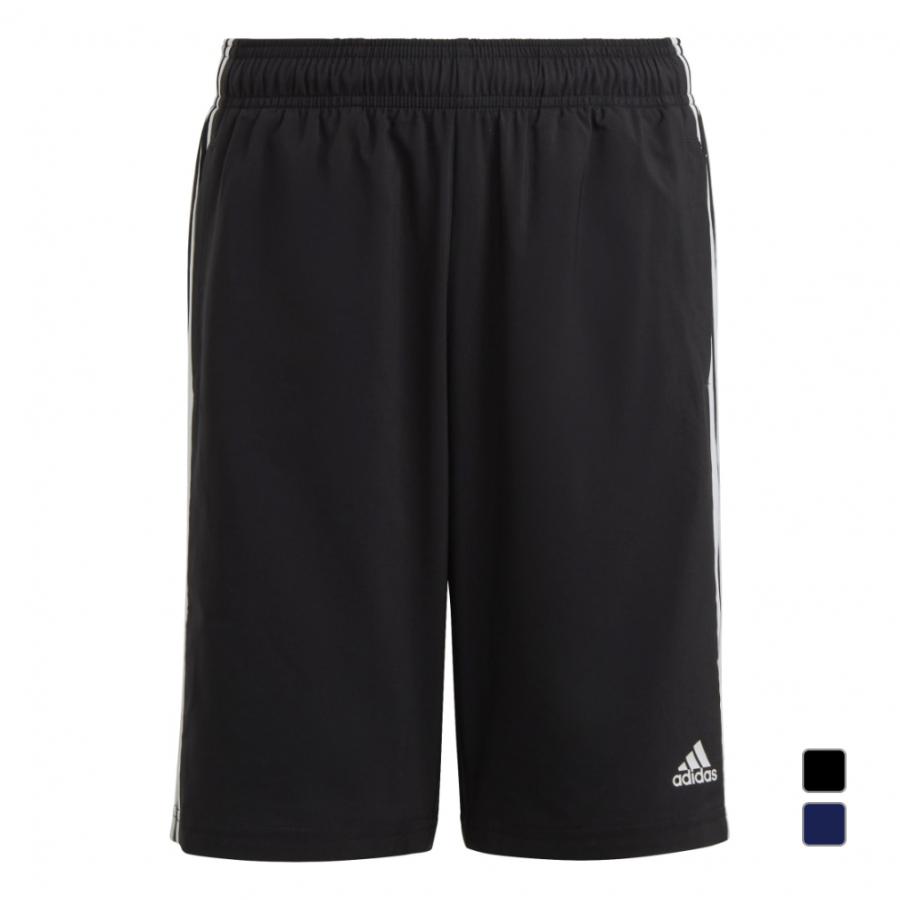 adidas（アディダス） ジュニア キッズ 子供 ショーツ エッセンシャルズ スリーストライプス ウーブンショーツ ECO36 IC6822 ...