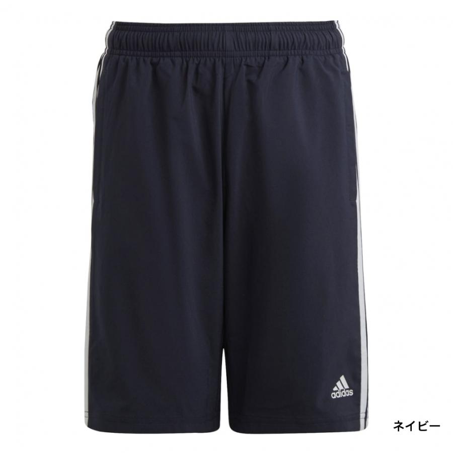 adidas アディダス ジュニア キッズ 子供 ショーツ エッセンシャルズ スリーストライプス ウーブンショーツ ECO36 IC6822 ...