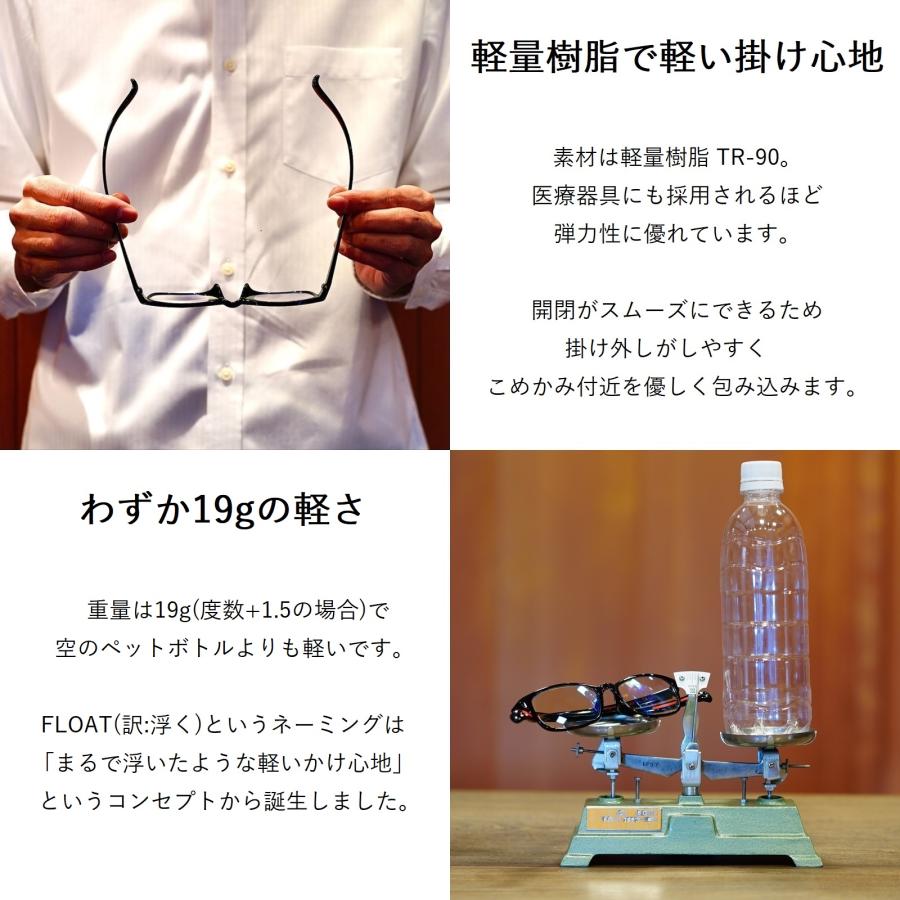老眼鏡 首掛け 軽い ブルーライトカット UVカット おしゃれ リーディンググラス シニアグラス メンズ レディース 男性 女性 鯖江デザイン 【INST by FLOAT】 : ALPHA ...