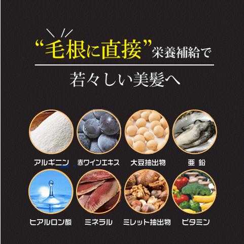 Alphay 髪 サプリ 女性 3袋セット 270粒 国内製造 ケラチン9000mg チロシン9000mg 亜鉛 コラーゲン ミレット 大豆 髪質 ヘアケア 白髪 髪 艶 ボリューム 潤い ...