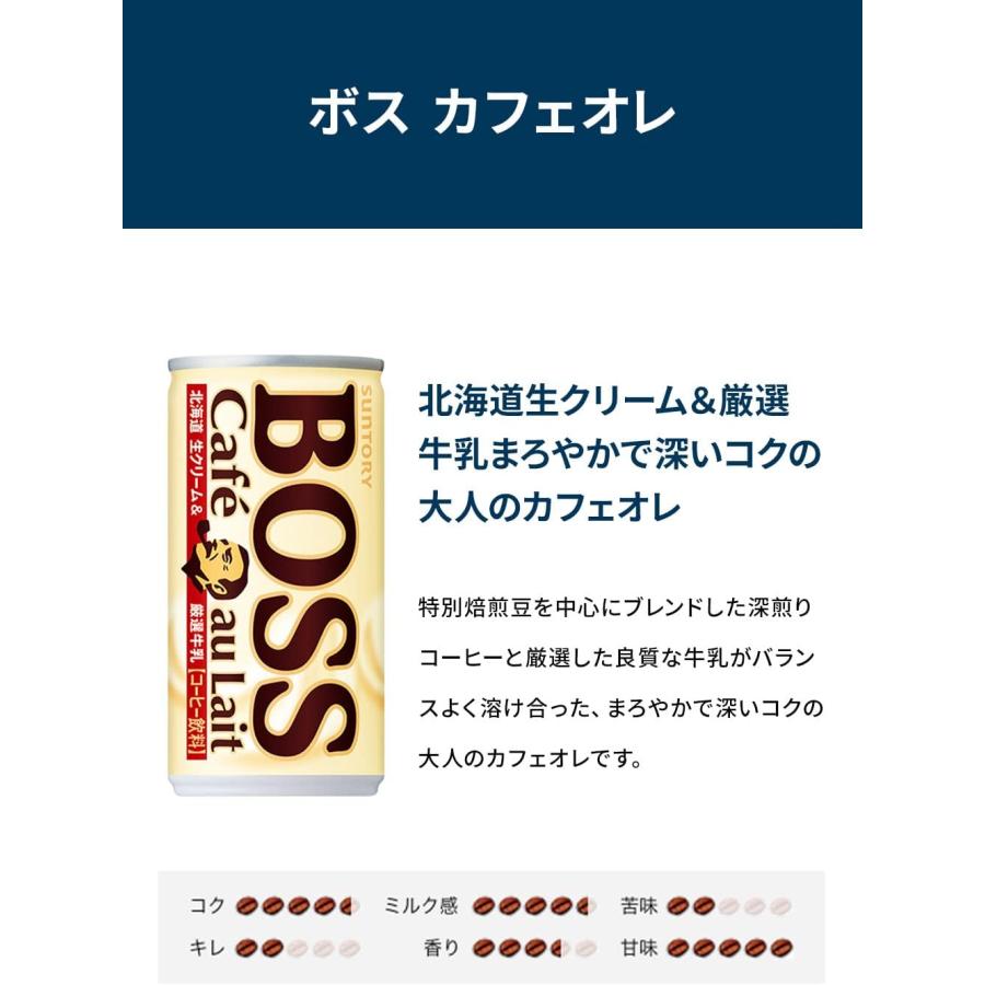 BOSS（サントリー） 【セール】「60本」 BOSS(ボス) サントリー コーヒー ボス カフェオレ 185g×30本×2箱 缶 : アルトレーダーショッピング - 通販 - Yahoo ...
