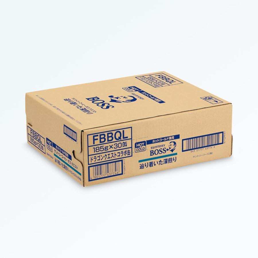 BOSS（サントリー） 【セール】「30本」ボス クエスト 辿り着いた深煎り 185g ×30本×1箱 サントリー BOSS 缶コーヒー ドラクエ : アルトレーダーショッピング - 通販 ...