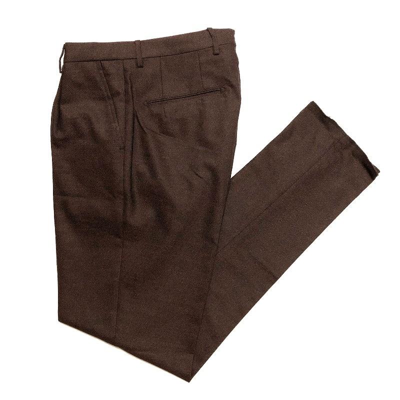 BERWICH ベルウィッチ NEW GRAPPA ニューグラッパ ウールフランネル 1プリーツパンツ / メンズ スラックス ...