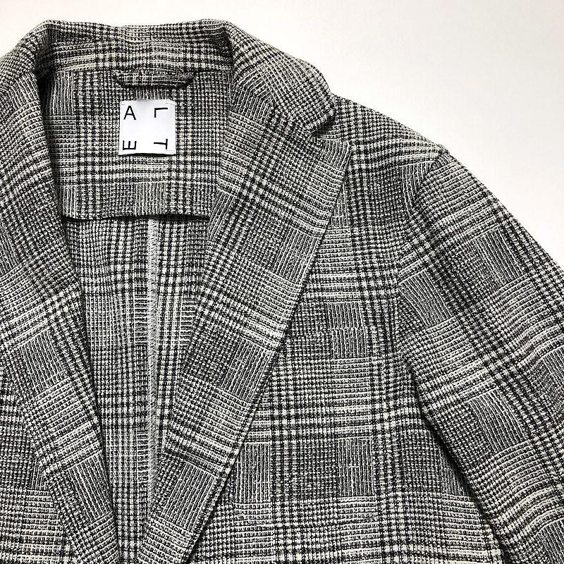 Altea ALTEA アルテア COPPER コッパー ブークレ グレンチェック 2Bジャケット : alta sotto - 通販 - Yahoo!ショッピング