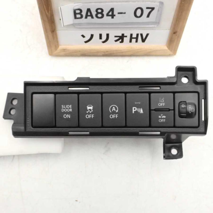 平成30年 ソリオ ハイブリッド MA36S 後期 純正 スライドドアON トラクションOFF アイドリングOFF SW 他スイッチ パネル付 中古 即決 : ALTECH PARTS 1号店 ...