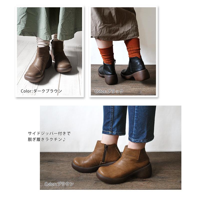 Regetta Canoe リゲッタカヌー RegettaCanoe CJBK-905 ブロックヒールタイプ 切り返しデザイン ショートブーツ ...