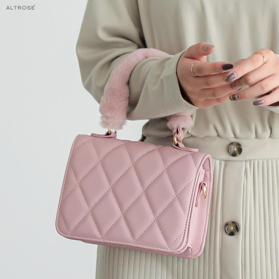 ショルダーバッグ ショルダー トートバッグ トート ミニ キルティング ファー 2WAY 斜め掛け 斜めがけ スカーレット :332391:ALTROSE - 通販 - Yahoo!ショッピング