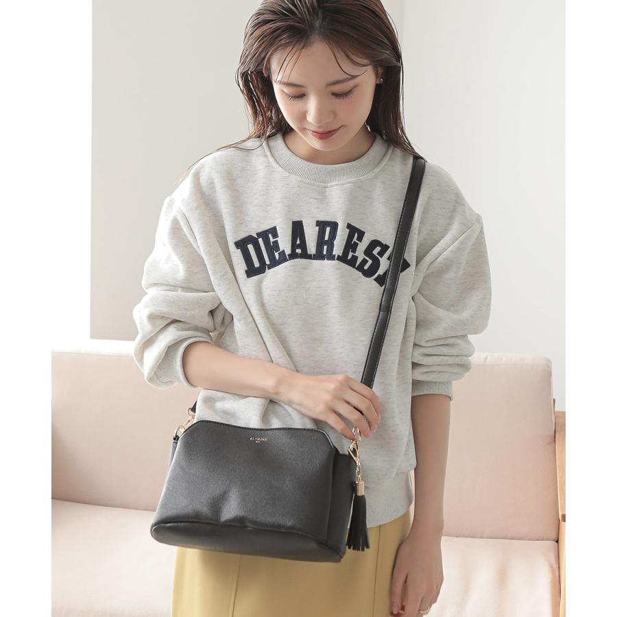 ショルダーバッグ ショルダー 斜めがけ タッセル チャーム 合皮 レザー風 無地 シンプル インナーバッグ レディース : 332509 : バッグ 雑貨 ALTROSE アルトローズ ...