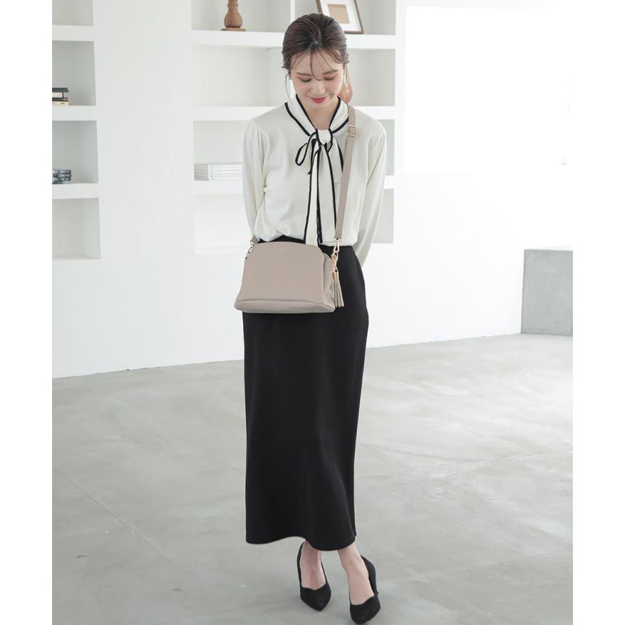 ショルダーバッグ ショルダー 斜めがけ タッセル チャーム 合皮 レザー風 無地 シンプル インナーバッグ レディース : 332509 : バッグ 雑貨 ALTROSE アルトローズ ...