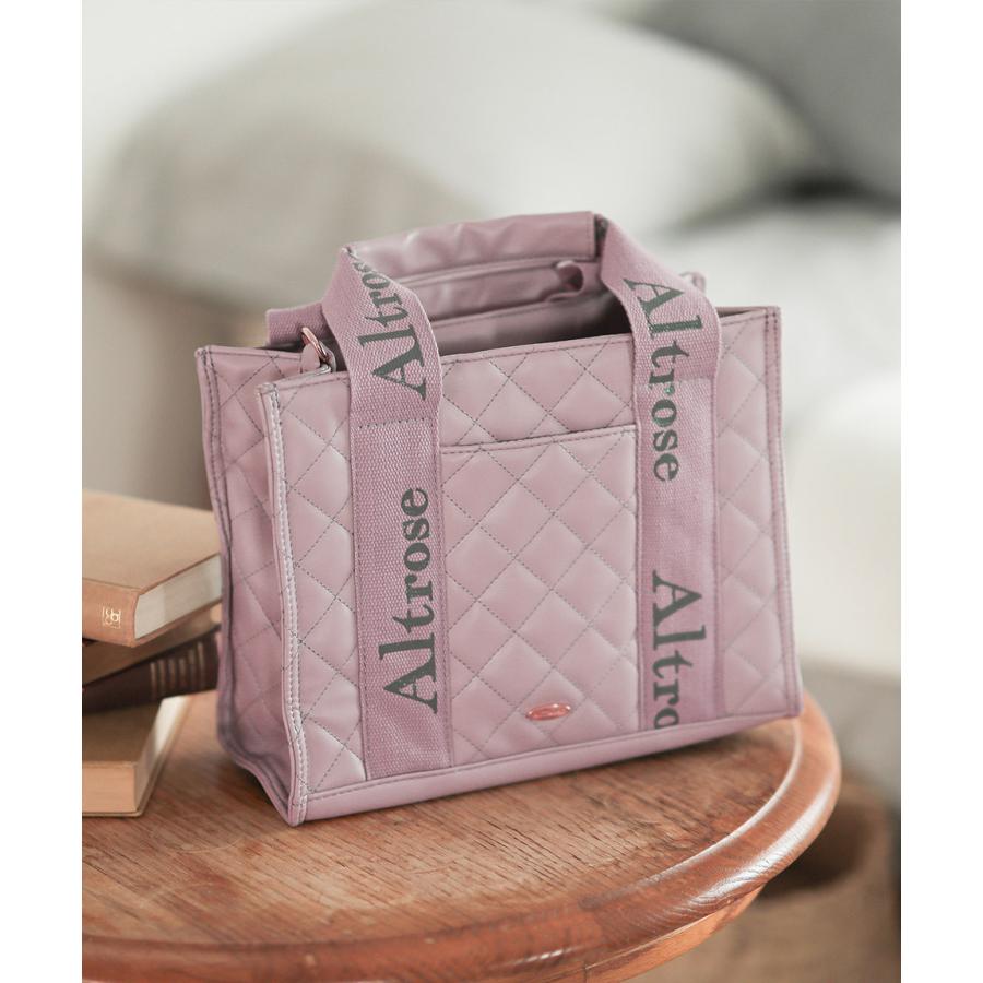 ALTROSE トートバッグ トート 2WAY ショルダー ショルダーバッグ テープハンドル ロゴテープ キルティング キルト レディ―ス : バッグ 雑貨 ALTROSE アルトローズ ...