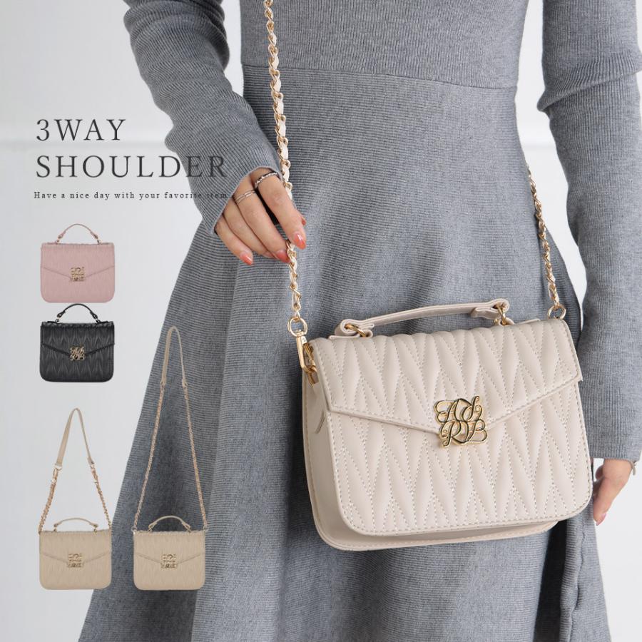ALTROSE 3WAY 2WAYショルダーバッグ レディース チェーン ショルダー ミニショルダー ハンドバッグ ミニ バッグ キルティング キルト ロージア : バッグ 雑貨 ...