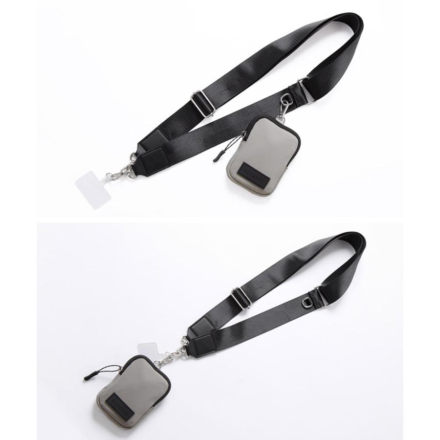 スマホショルダー スマホストラップ スマホ ショルダー ホルダー 挟むだけ 紐 太 ポーチ ブラック ベルト ストラップ : 450002 : バッグ 雑貨 ALTROSE アルトローズ ...