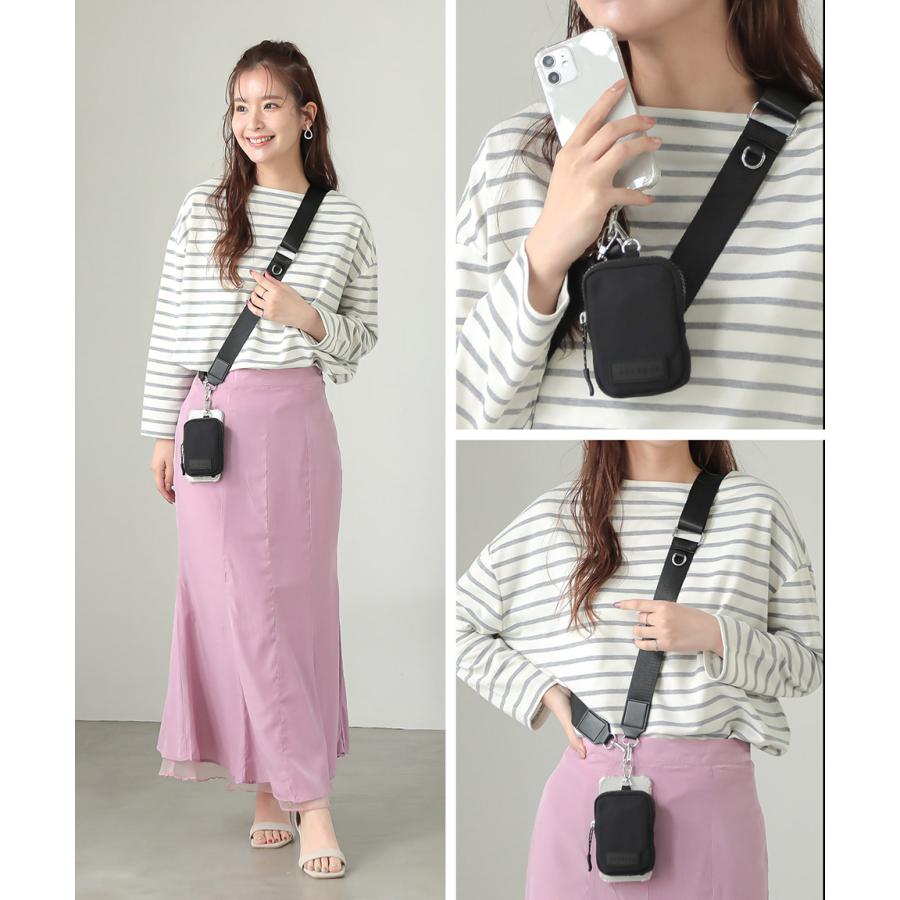 スマホショルダー スマホストラップ スマホ ショルダー ホルダー 挟むだけ 紐 太 ポーチ ブラック ベルト ストラップ : 450002 : バッグ 雑貨 ALTROSE アルトローズ ...