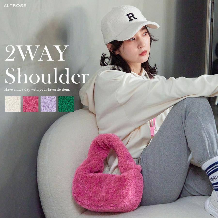ALTROSE 【ALTROSE】ショルダーバッグ ショルダー トートバッグ トート ミニ 2WAY 2way ボア もこもこ チェーン 斜め掛け メーテル : バッグ 雑貨 ALTROSE ...