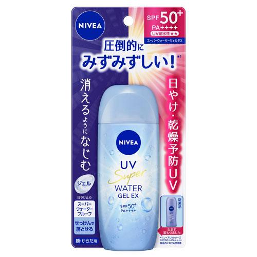 Kao 花王 ニベアUV ウォータージェルEX SPF50＋ 80g 日焼け止め 紫外線対策 UV予防 日焼け 紫外線 UV ウォータープルーフ : ドラッグスーパー alude - 通販 ...